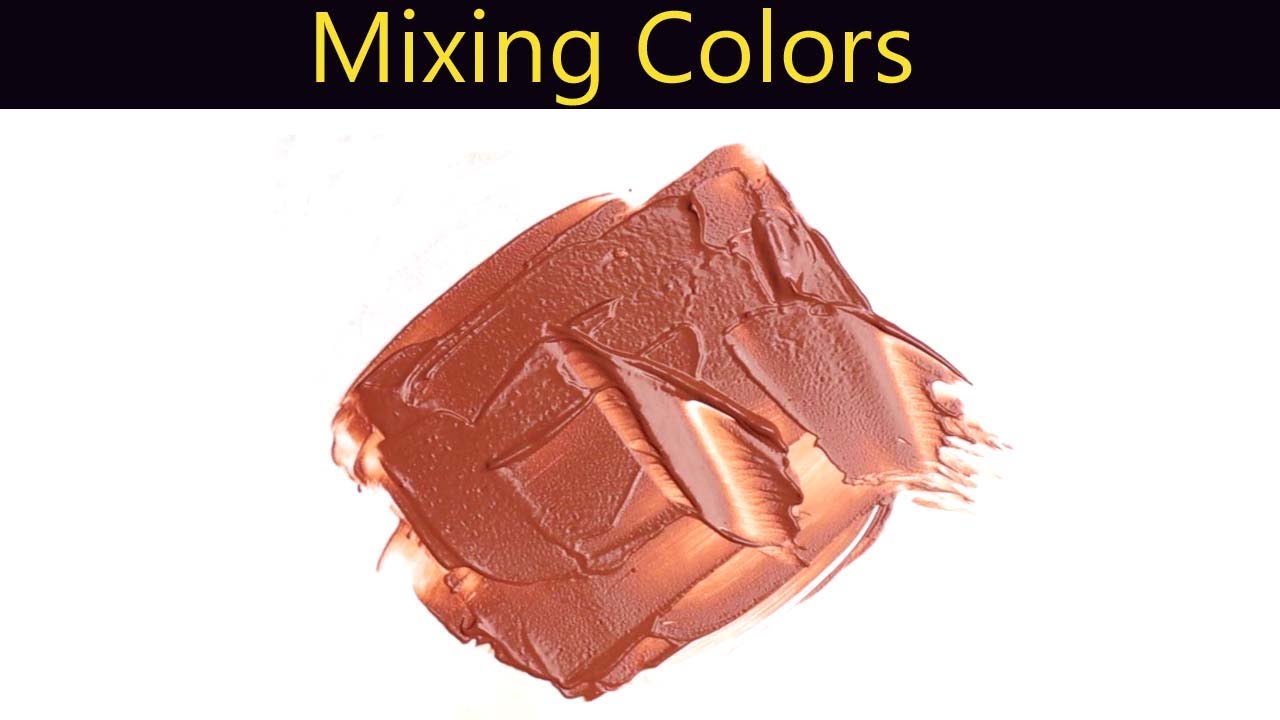 How To Make Brown Color Paint - Mixing Colors - YouTube