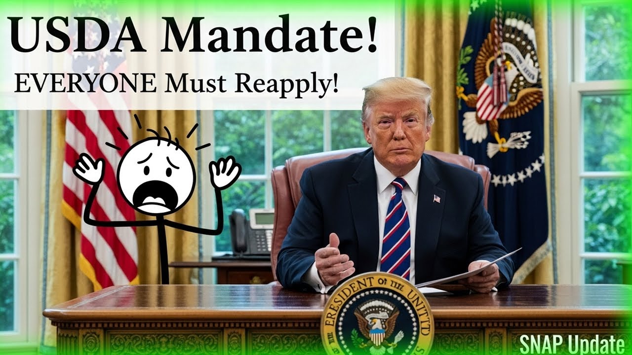 USDA Says ALL SNAP Households Must Reapply — Big Change Ahead - YouTube