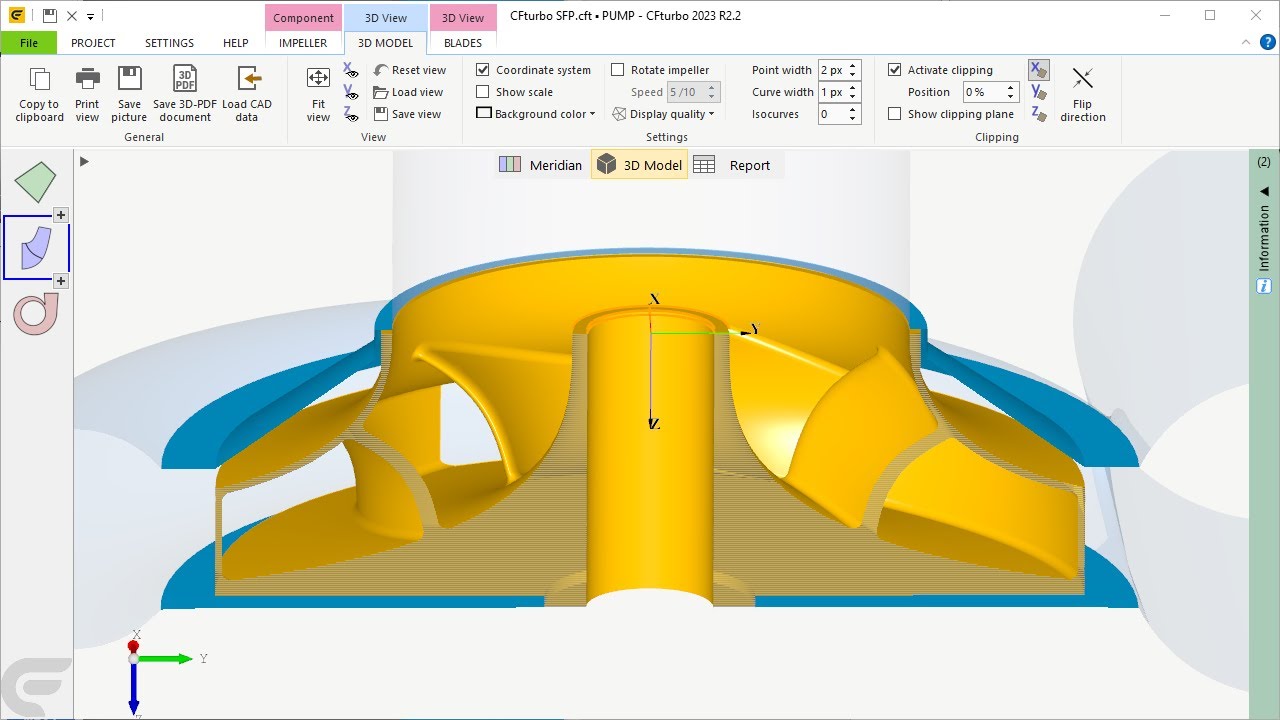 CFturbo - Secondary Flow Path Design - YouTube