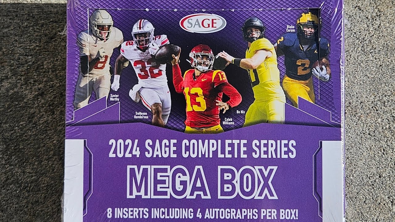 2024 Sage Football Complete Series Mega Box Rip - 4 Autos including a ...