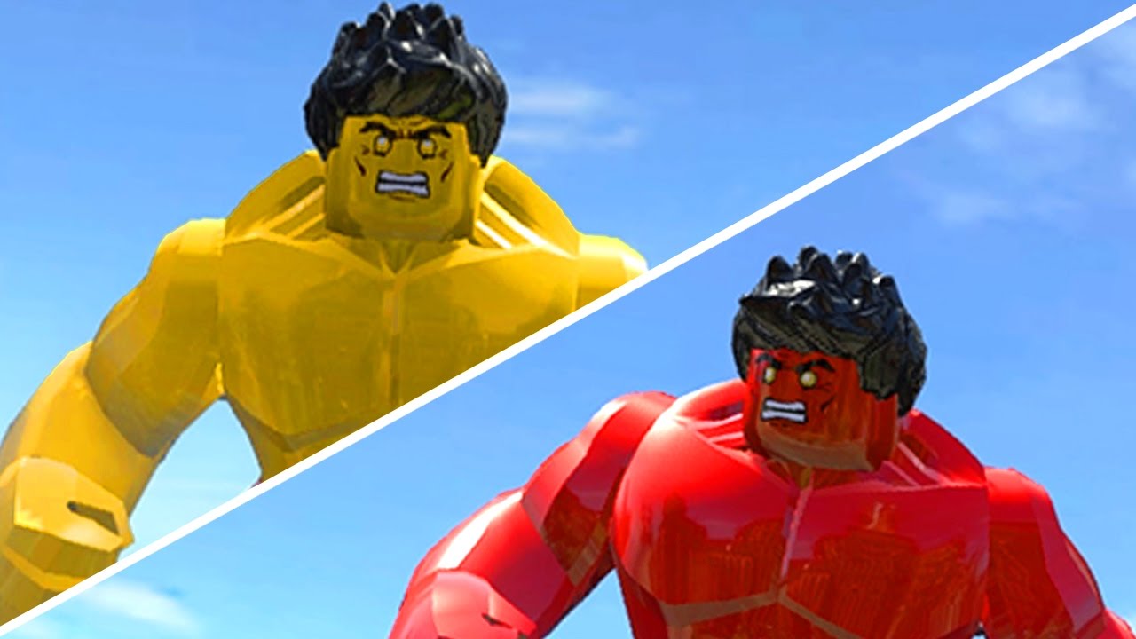 Yellow Hulk Vs Red Hulk (Transformation) - LEGO MARVEL Super Heroes ...