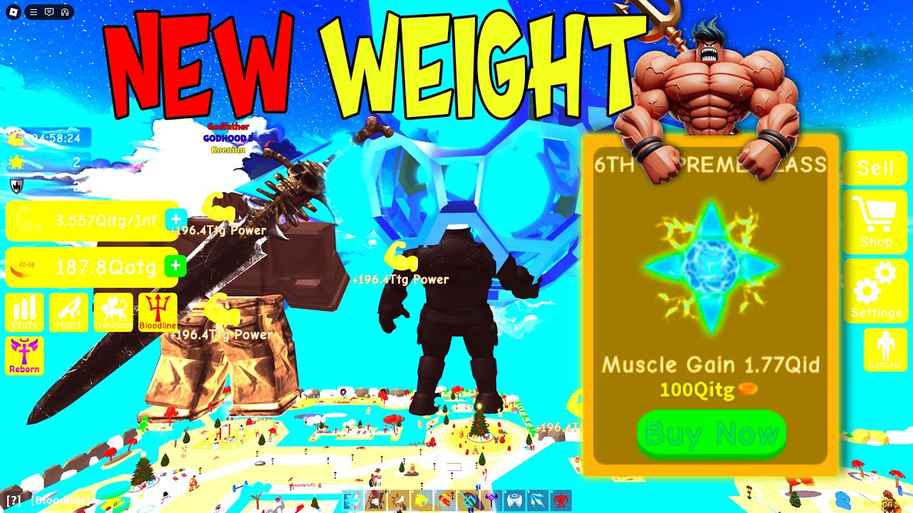 Unlock 6th Supreme Class No Limit Lifting Simulator - YouTube