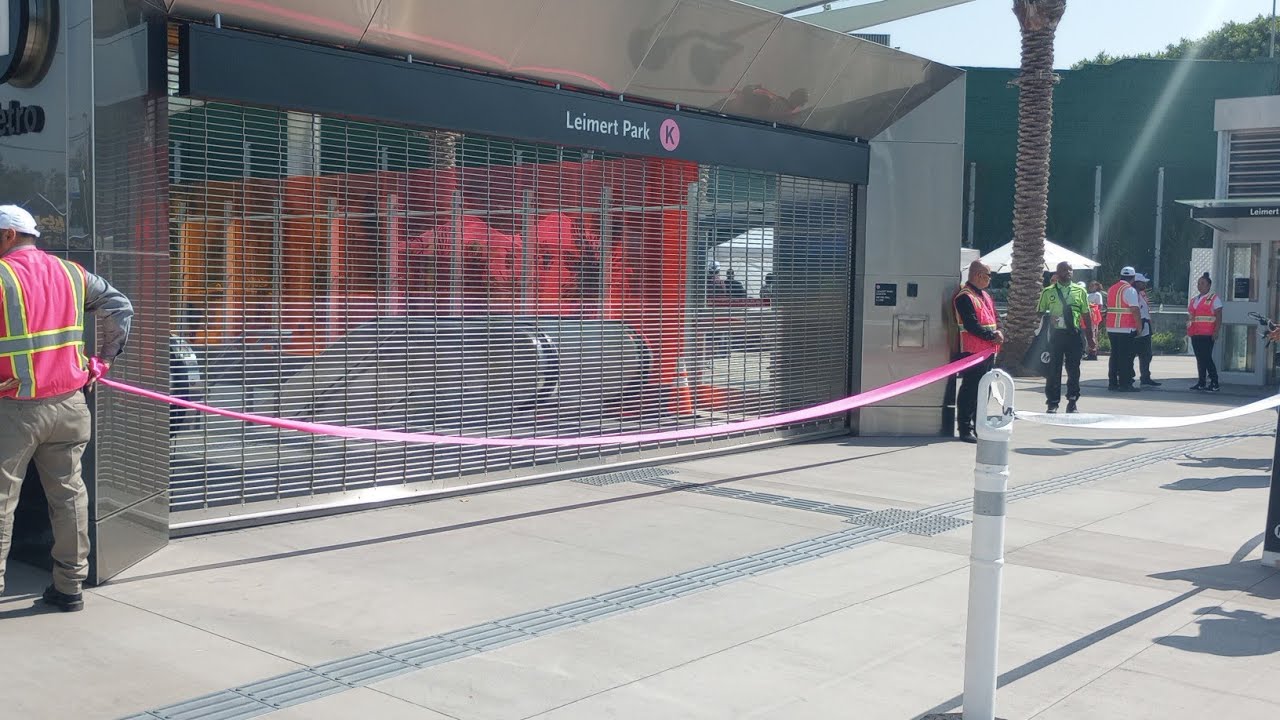 the newest train line to open in Los Angeles county is LACMTA k line ...