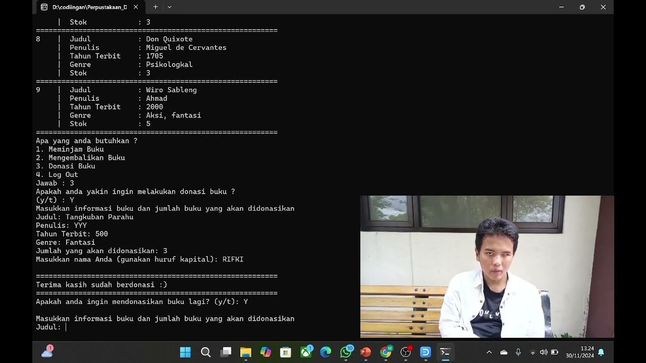 Presentasi Tugas Akhir Dasar Pemrograman Kelompok 4 Kelas C - YouTube