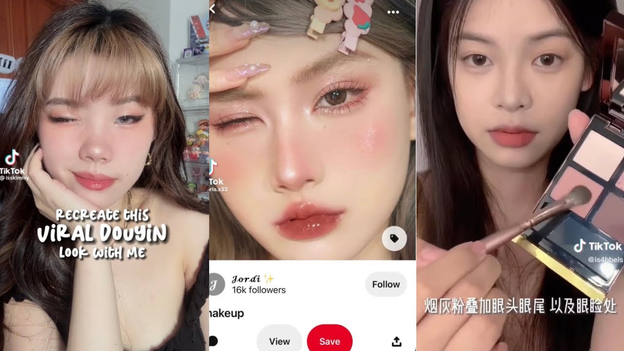 douyin makeup tutorial tiktok compilation #2 🌺🍓 - YouTube