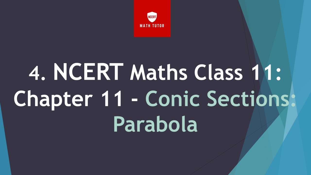 1st PUC maths Conic Sections parabola|class 11 maths Chapter 11 Conic ...