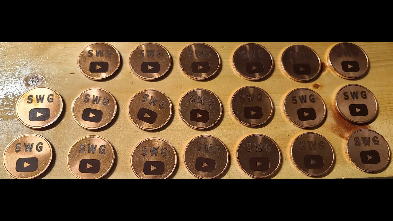 @ScrappingwithGrandpa 10K Channel Coins. #coin #laser #youtube - YouTube