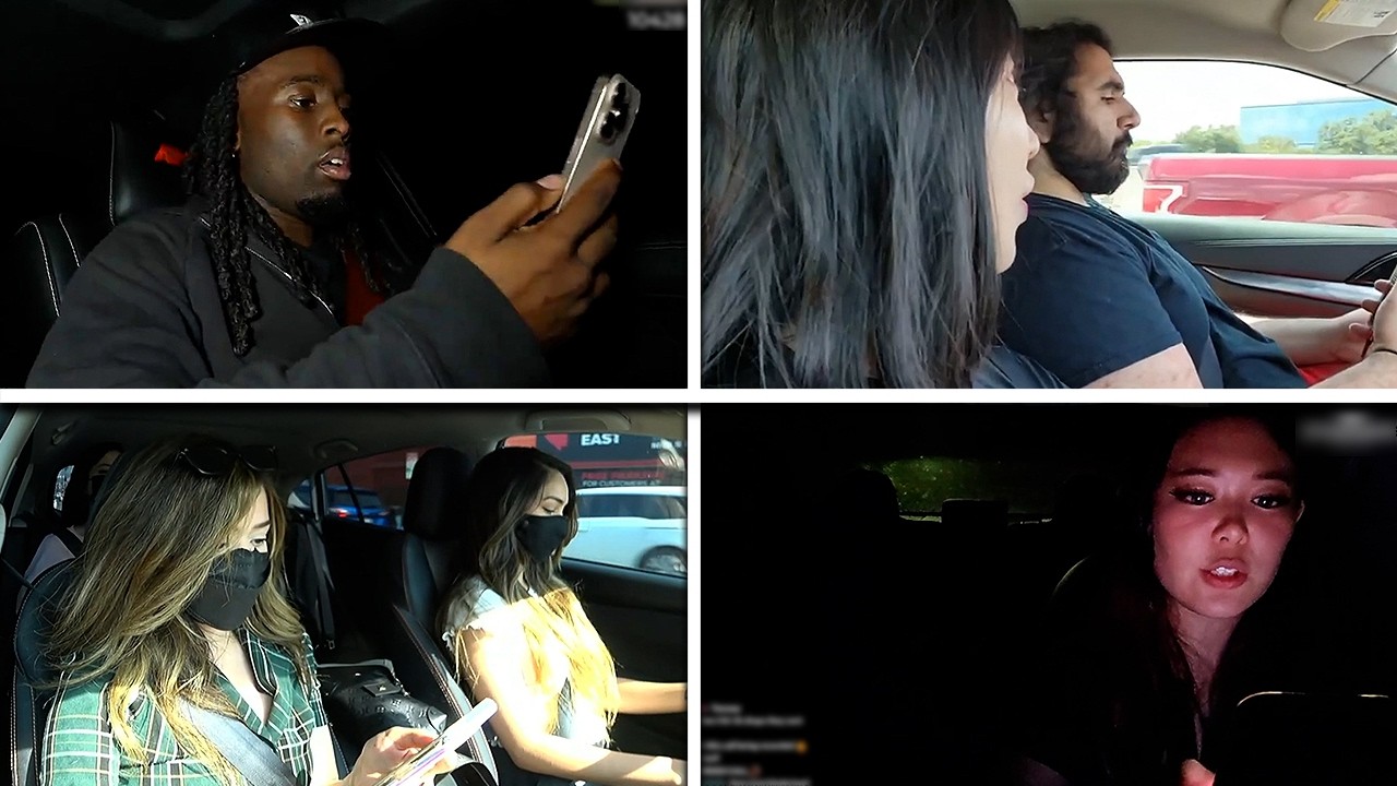 Streamers On Their Phones While Driving - YouTube