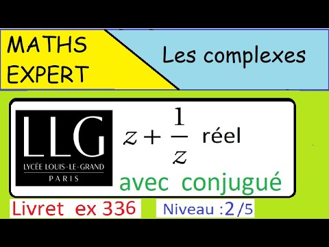 Les complexes- z+1/z réel !!! avec le conjugué - ex LLG - YouTube