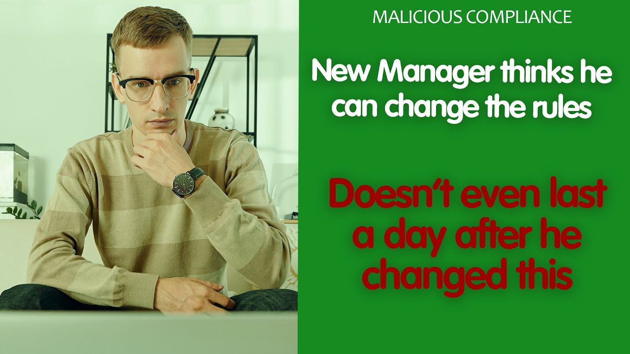 This new manager thinks he can just change things. It cost him his job ...