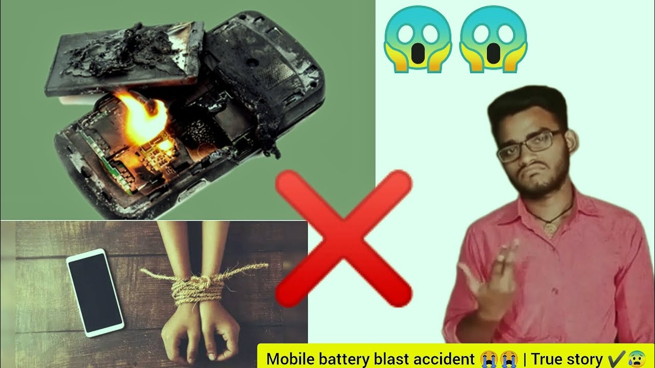 Mobile battery blast accident 😭😭 | True story ️😰 #mobilecharging # ...