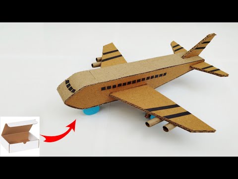 How to make Airplane with cardboard||DIY cardboard airoplane||#carboardcraft#carboardairoplane#craft