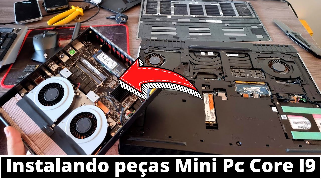 Instalando as peças e jogos no Mini PC Core i9 do Aliexpress - YouTube