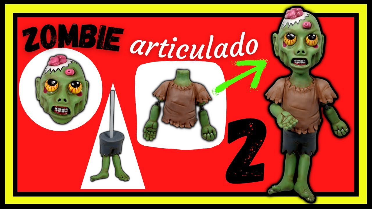 ️ How to make an articulated/jointed ZOMBIE 🧟 (Stackable/Detachable ...