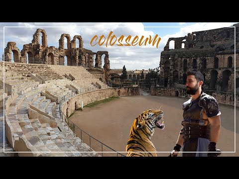 El-Cem Amfitiyatro Kolezyumu | Gladyatör Filmi Seti | Tunus 3