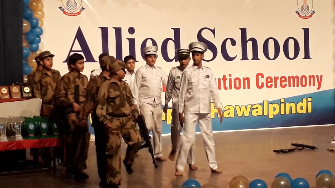 Pakistan Army Performance By Allied School Students. - YouTube