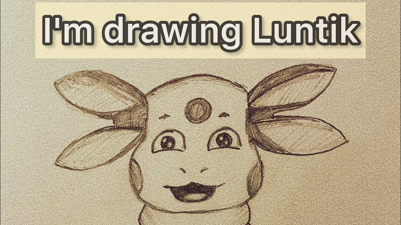 How to draw Luntik - YouTube