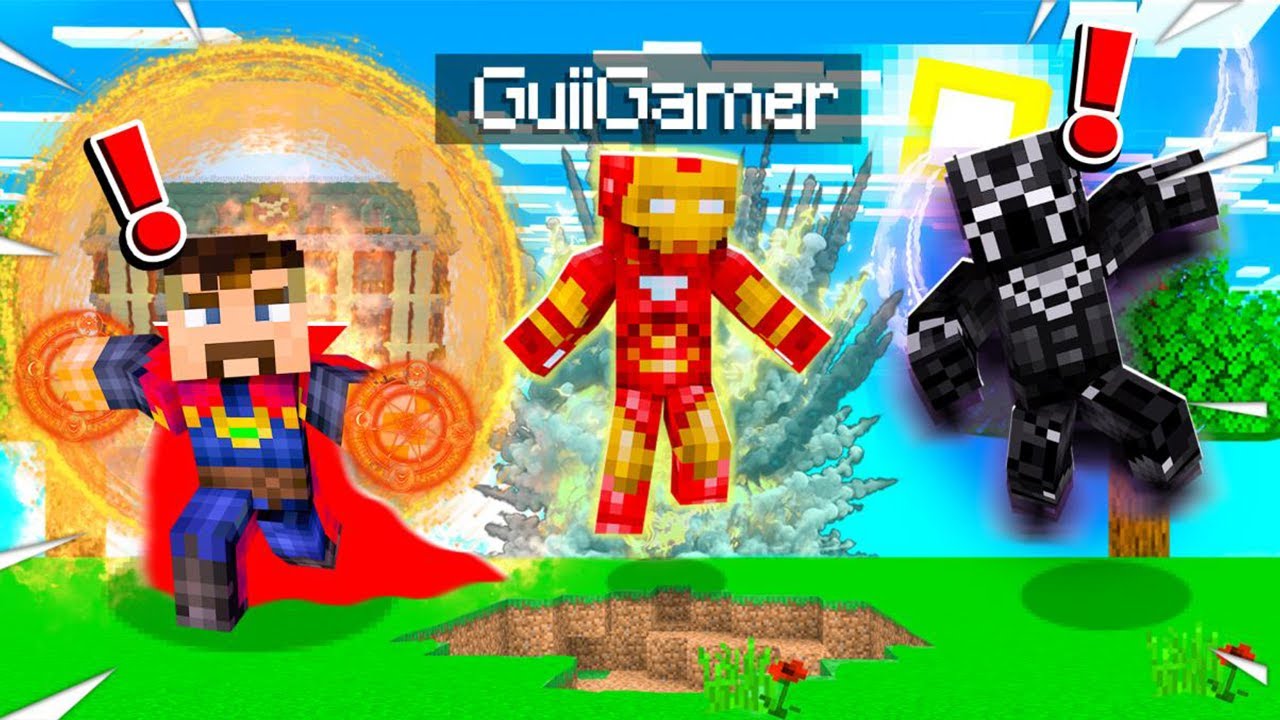 😱Minecraft só que com SUPER PODERES - YouTube