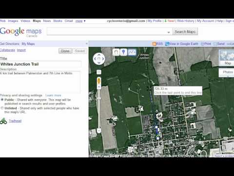 How to make a Google trail map - 2 - YouTube