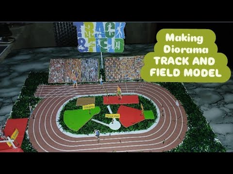Making Diorama Track and Field Model - YouTube