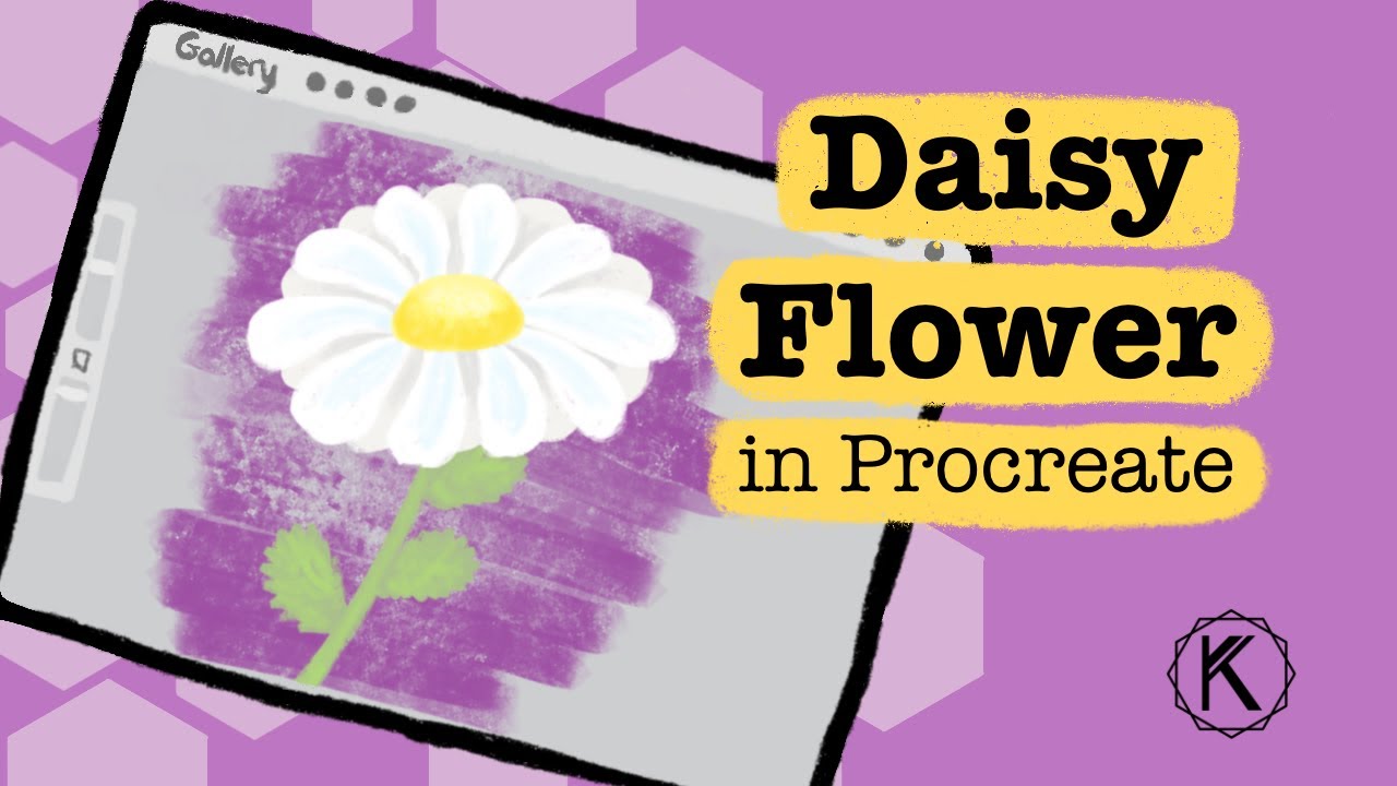 How to Draw a Daisy Flower in Procreate - YouTube