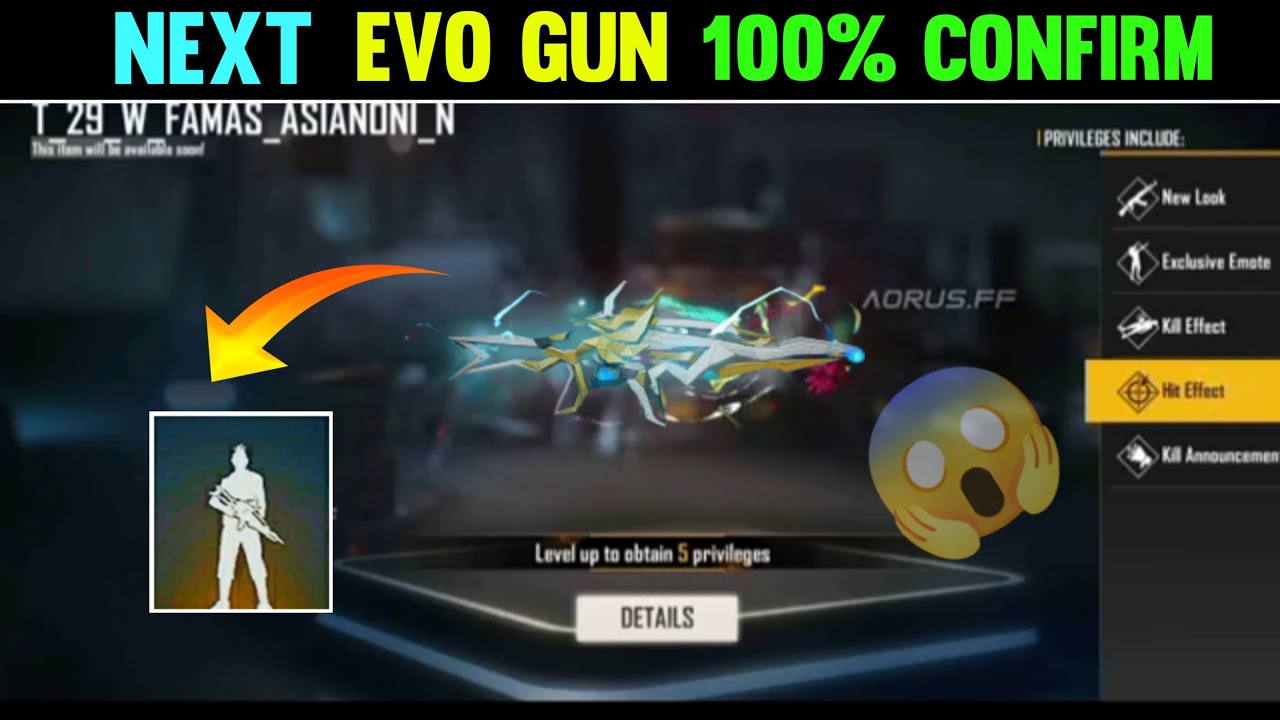 next evo gun free fire | upcoming evo gun skin in free fire | ff next ...