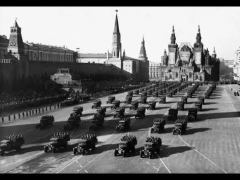 Red Army parade on Red Square 1940 - YouTube