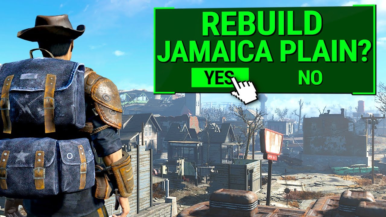 Rebuilding An Entire Town In Fallout 4 Survival Mode - YouTube