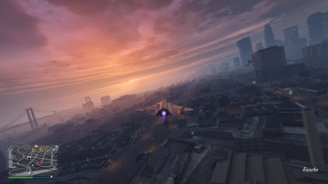 Grand Theft Auto V F-160 Raiju Stealth Jet Gameplay - YouTube