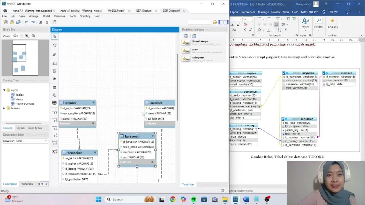 Tutorial membuat database serta penggunaan Fungsi Aggregate, Join, Group By, Between untuk Query ...