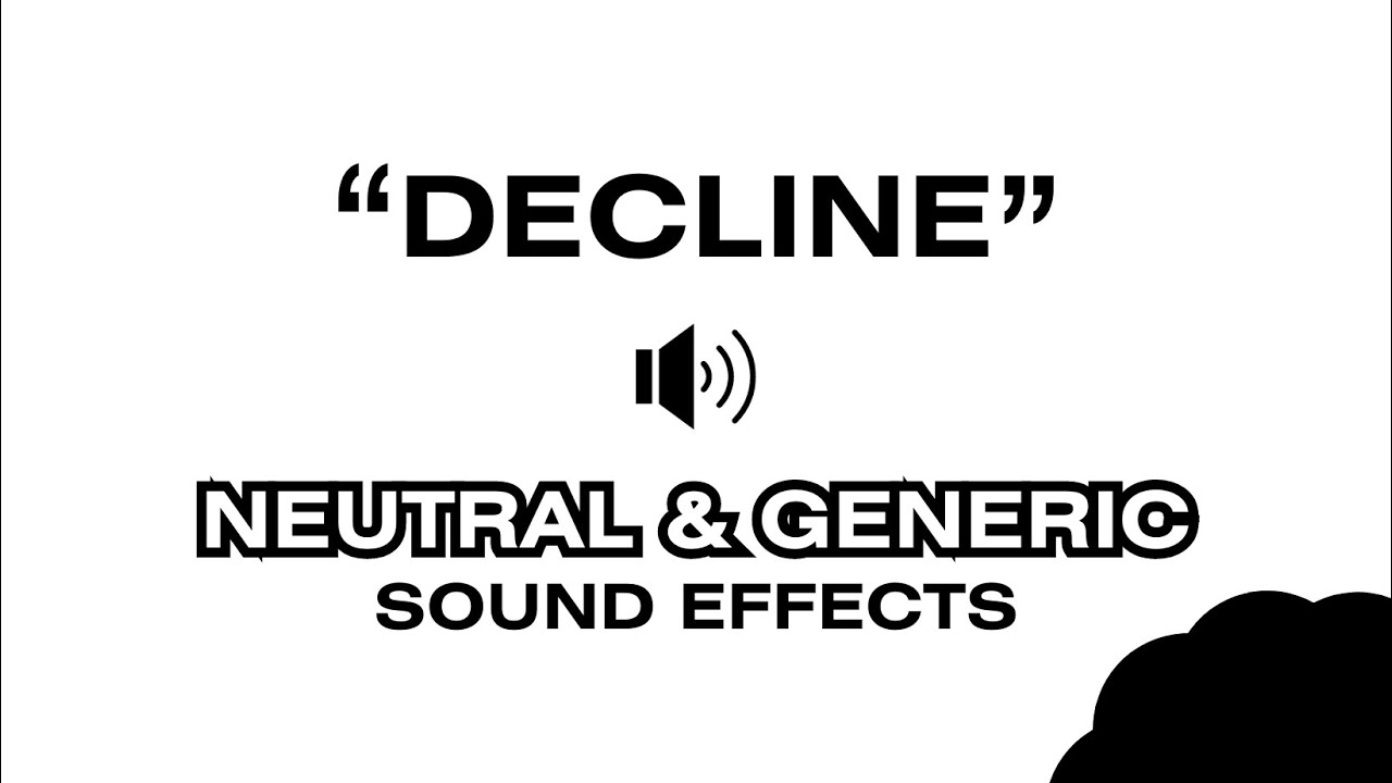 "DECLINE" - Male Voice (Neutral Tone) Sound Effect - YouTube