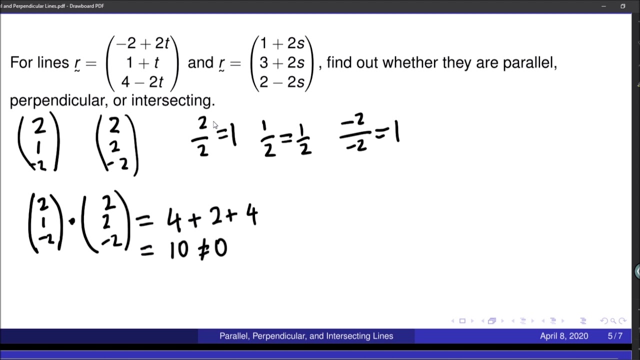 Parallel, Perpendicular, and Intersecting Lines - YouTube