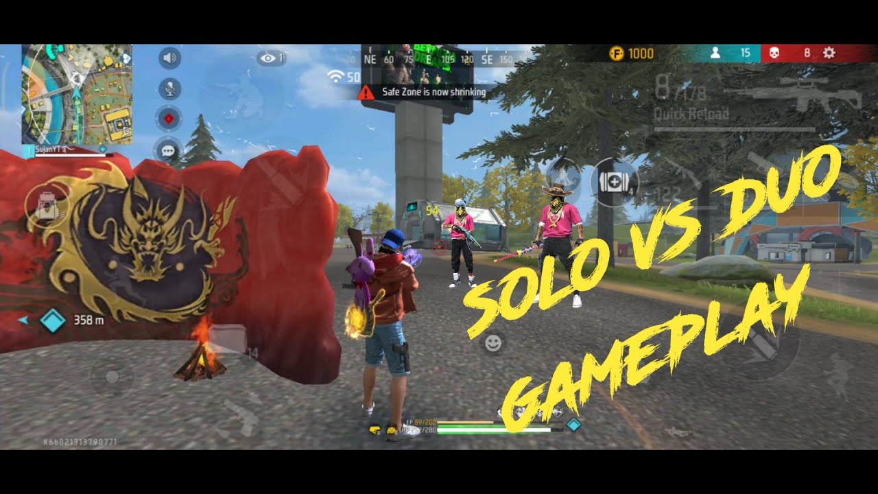 Solo vs duo gameplay 🥰🥰 Free Fire max - YouTube