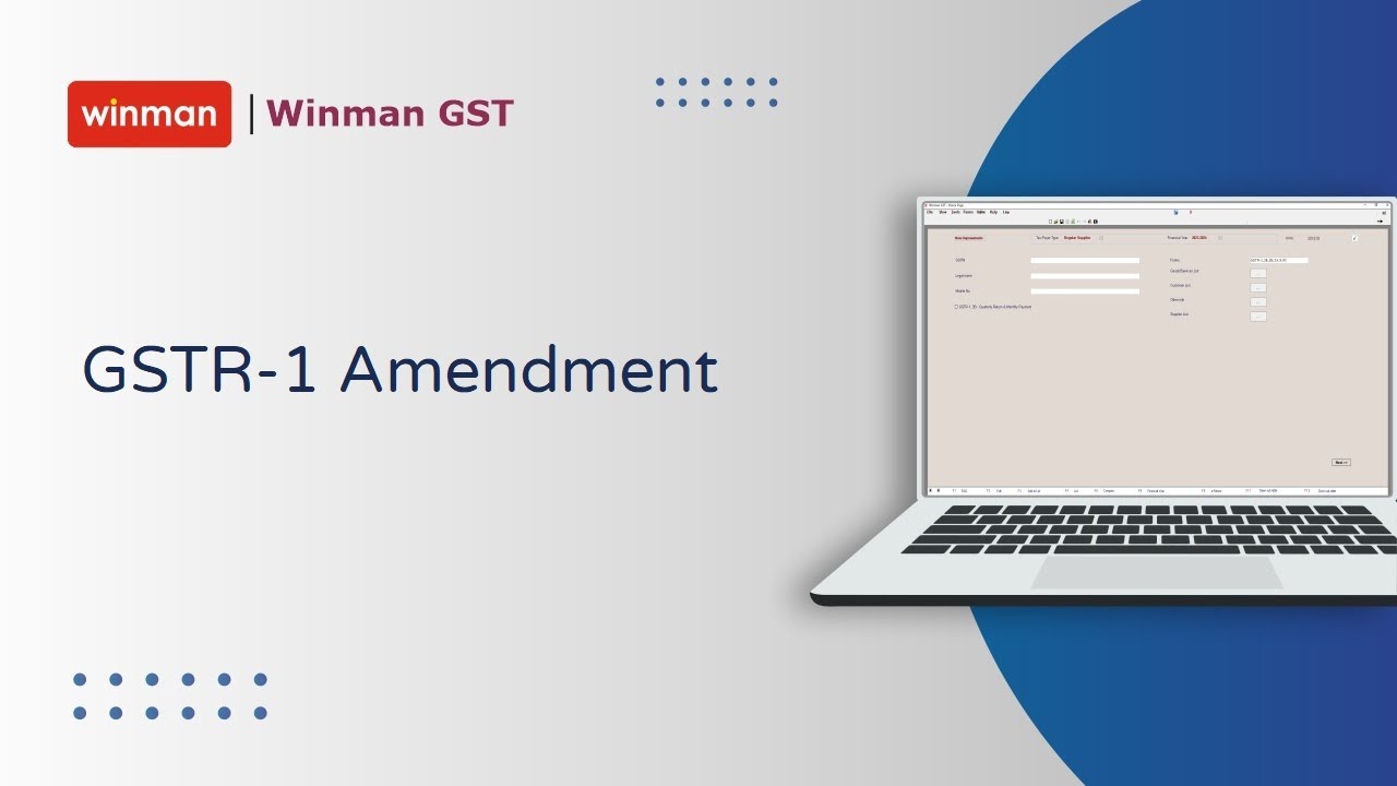 GSTR-1 Amendment | Winman GST - YouTube