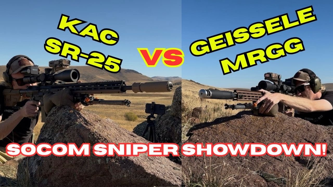 Socom Sniper Showdown- KAC SR25 vs Geissele MRGG - YouTube
