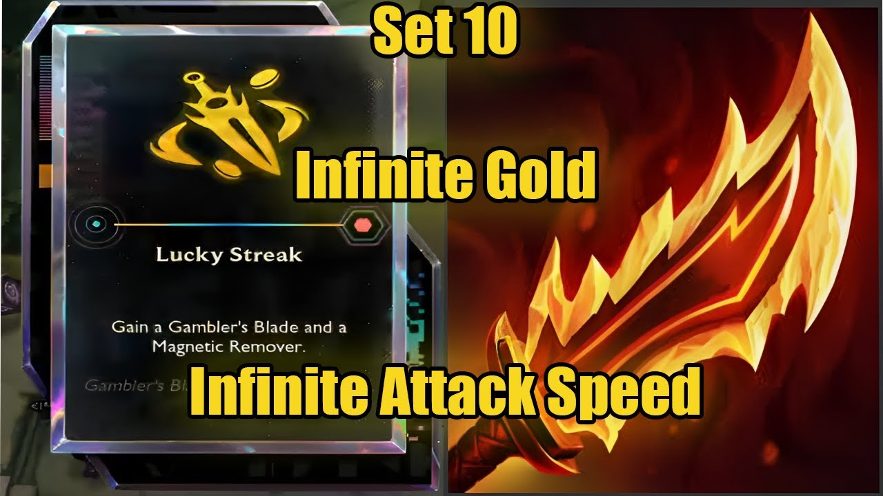 I started the game with Gambler's blade and Rageblade. I made infinite ...