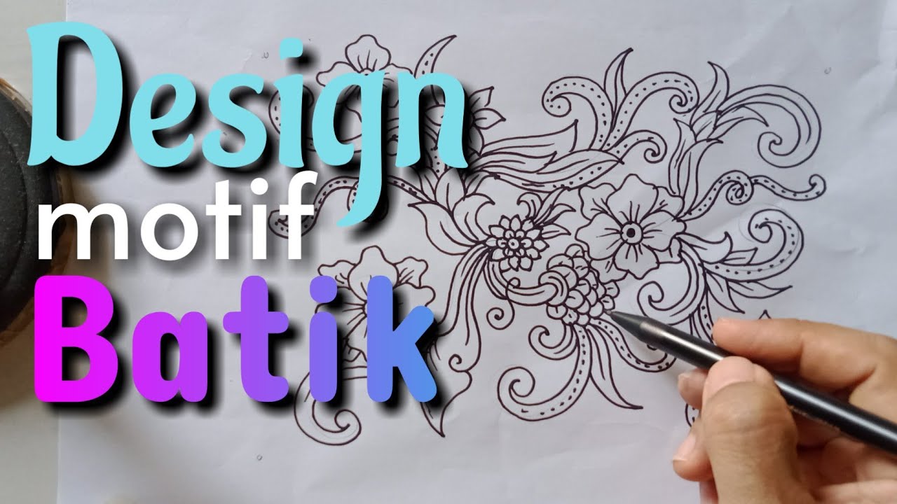 Menggambar motif batik tulis kontemporer flora bebas @andiartistik20 ...