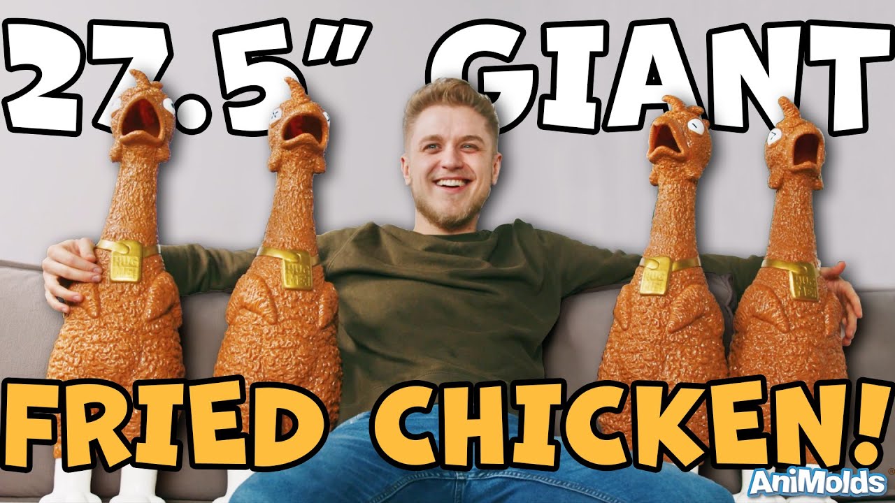 Animolds® Hug Me GIANT Fried Chicken 🍗🐔🔊 27.5" Tall!! - YouTube