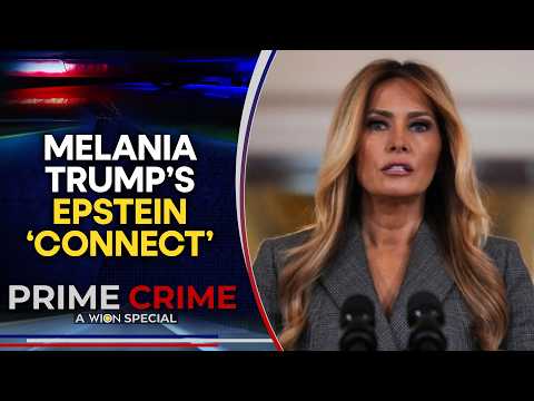 Epstein Files: 2002 Photo Behind Melania Trump’s Address On Epstein & Maxwell | WION Prime Crime