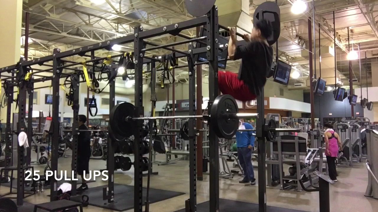 25 pull ups- Ironman training - YouTube