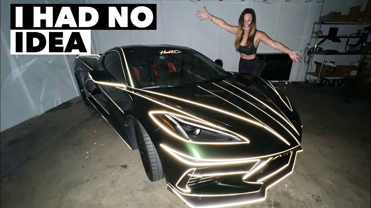 REVEALING SABRINA’S TRON C8 CORVETTE! It’s Absolutely Crazy… - YouTube