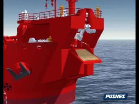 FPSO Tandem Offloading and shuttle Tanker Animation - YouTube
