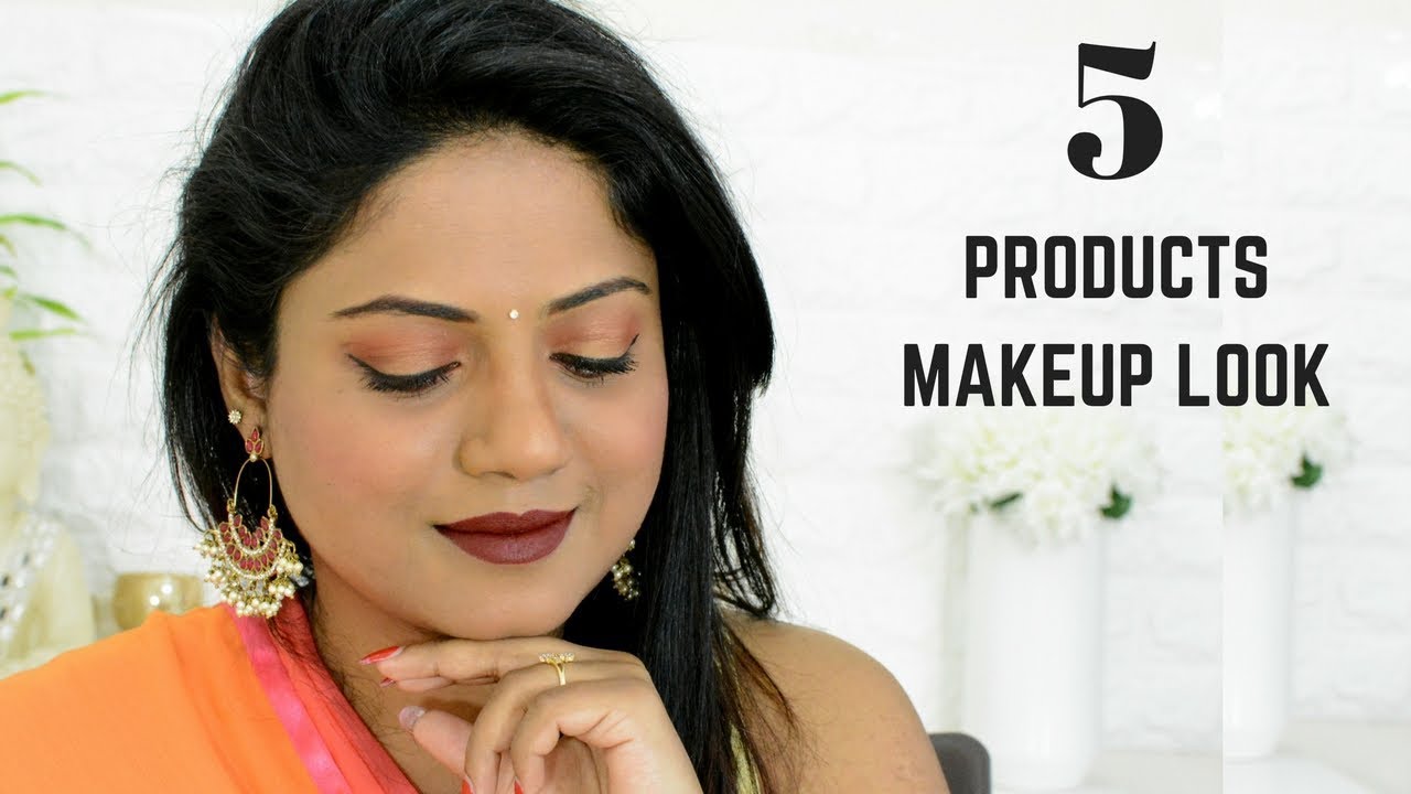 Full Face Party Makeup Look Using Only 5 Products सिर्फ़ पांच चीज़ों से ...