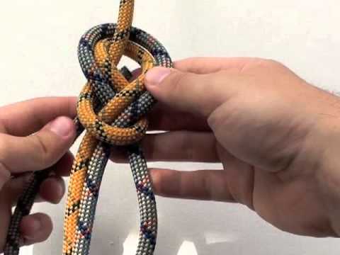 How to tie a re-threaded Figure of Eight - YouTube