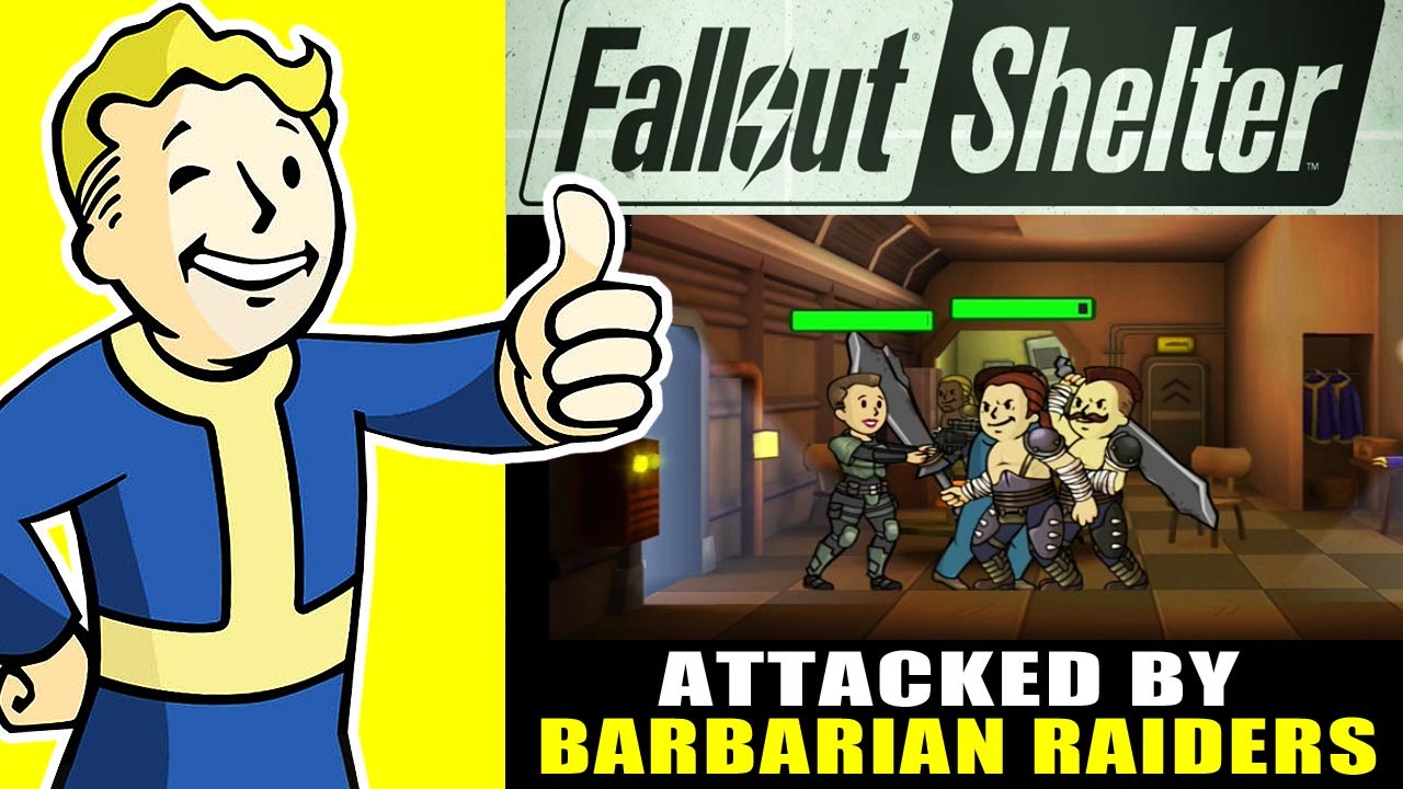 Fallout Shelter : Attacked by Giant Radroach & A Horde of Barbarian ...