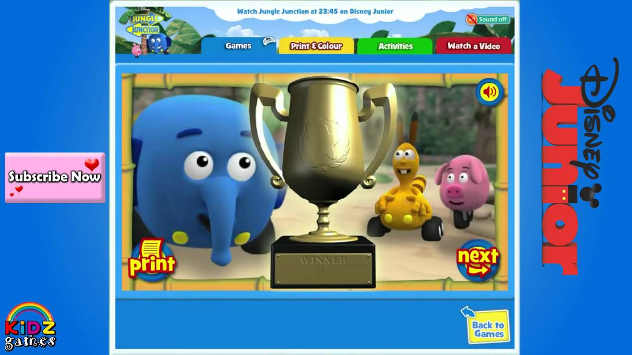 Jungle Junction Race Around the Loop Disney Junior (kidz games ...