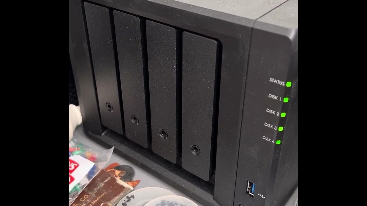 Synology DS920 high pitched drive sound? - YouTube