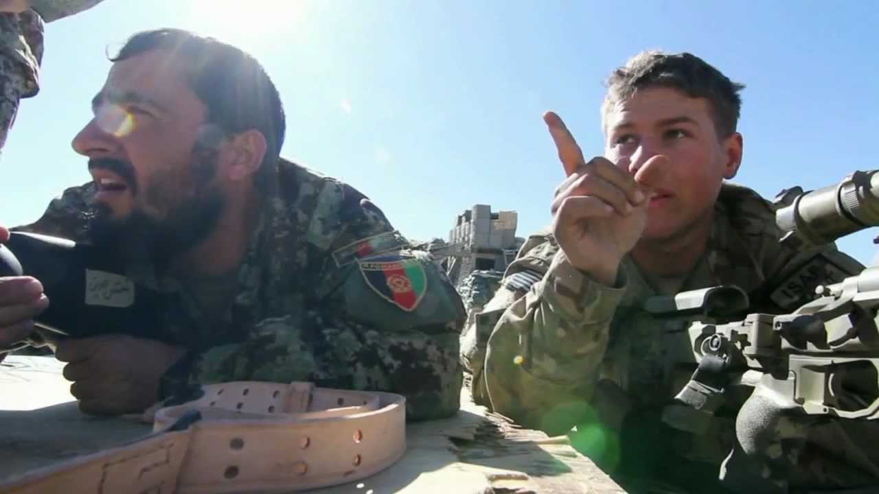US Army Sniper Trains Afghan Sniper in Mountains of Kunar Province ...