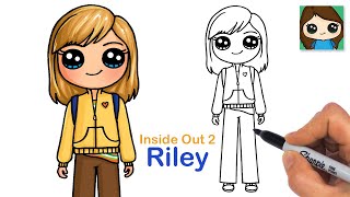 How to Draw Teenager Riley | Inside Out 2 | Safe Videos for Kids