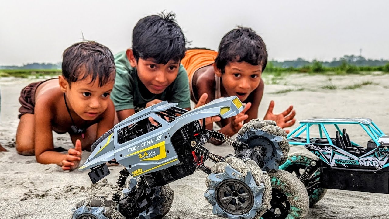 RC Monster off road Car | Riding Test On Sand | RC Car Racing ...